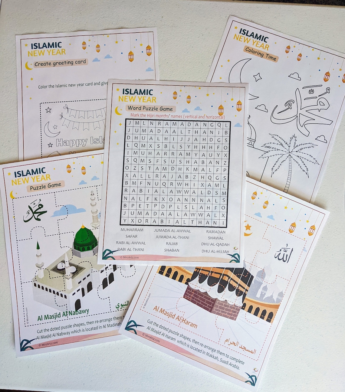 Printable Islamic Activities for Kids | Hijrah & Islamic New Year ...