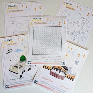 Printable Islamic Activities for Kids | Hijrah & Islamic New Year ...