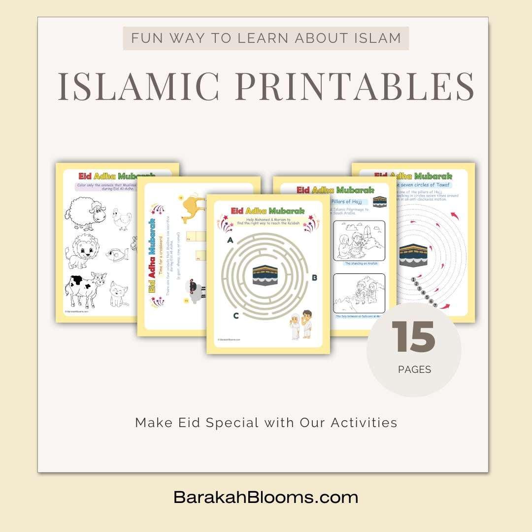Printable Eid Al Adha Activities for Kids: Hajj Games (PDF) - Etsy