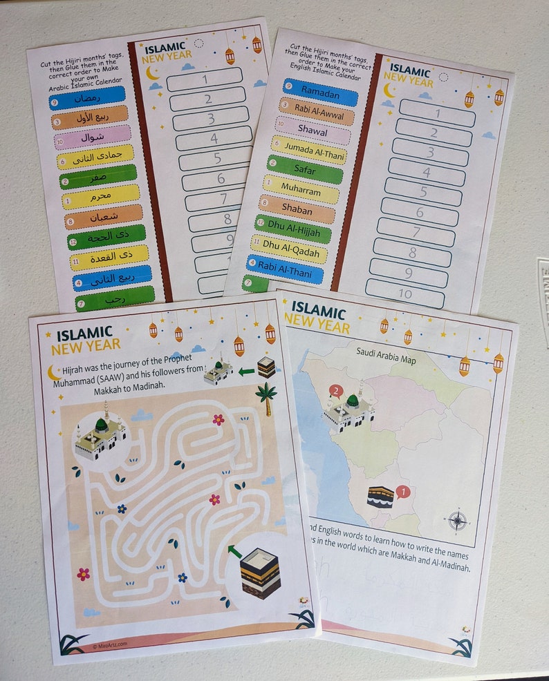 Printable Islamic New Year Activity Book: Hijrah Learning (PDF) - Etsy