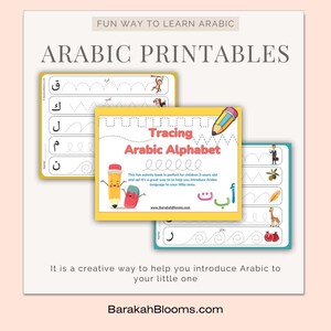 Printable Arabic Alphabet Tracing Worksheets: Homeschool Learning (PDF ...