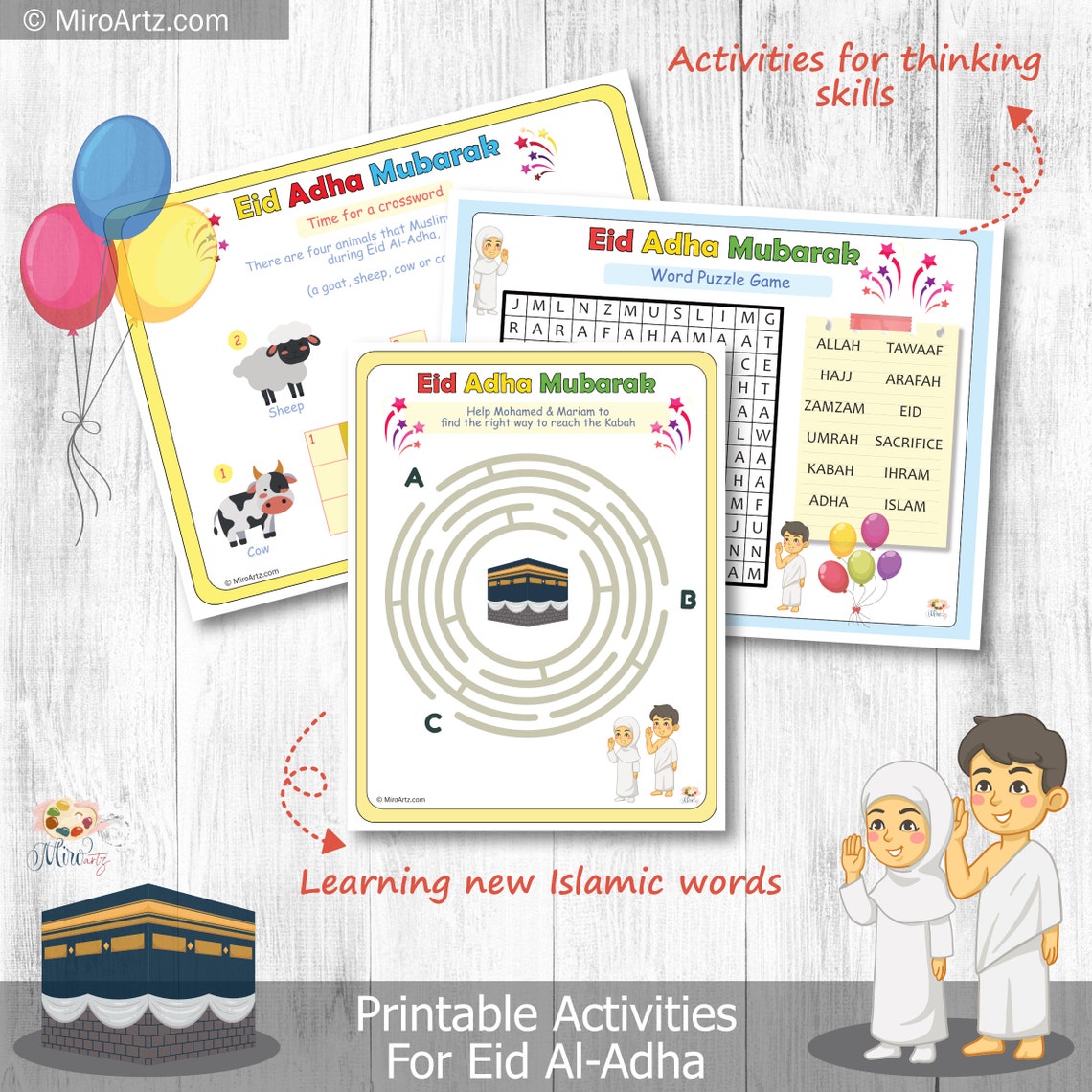 Printable Eid Al Adha Activities for Kids Eid Activities - Etsy