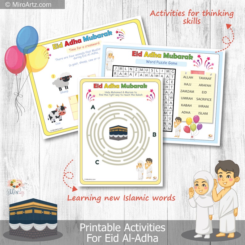 Printable Eid Al Adha Activities for Kids Eid Activities Eid Ul Adha ...