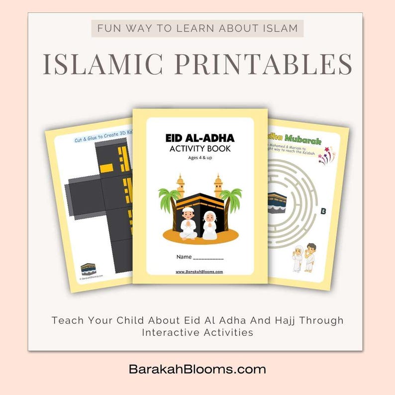 Printable Eid Al Adha Activities for Kids: Hajj Games (PDF) - Etsy