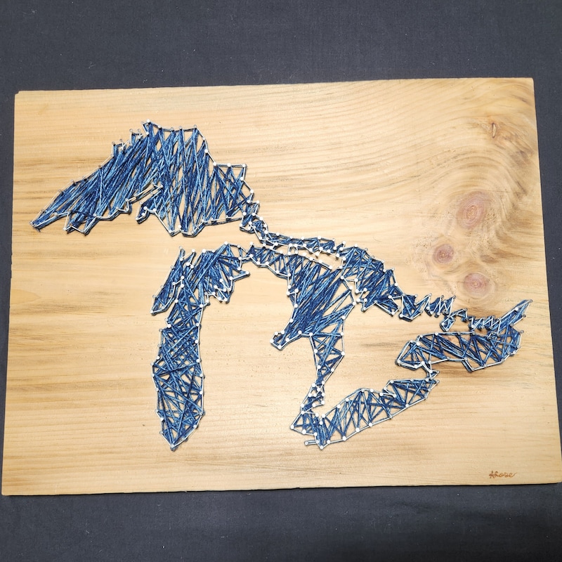 Lake String Art - Etsy