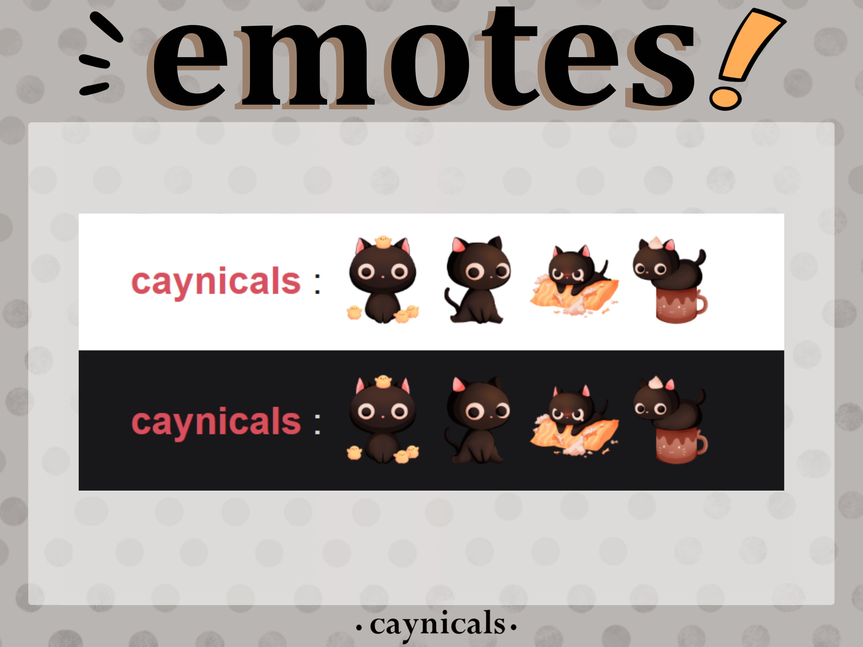 EMOCIONES DE GATO NEGRO 4 / Twitch / Discord / YouTube / Streaming ...