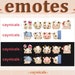 GOAT EMOTES 9 Twitch Discord Youtube Streaming Cute Kawaii Chibi Goats ...