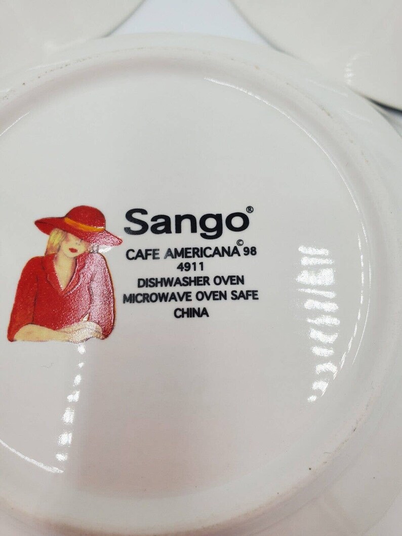 3 VTG Cafe Americana Sango Curved Oval Soup Cereal Bowls W Man Woman Martinis - Etsy