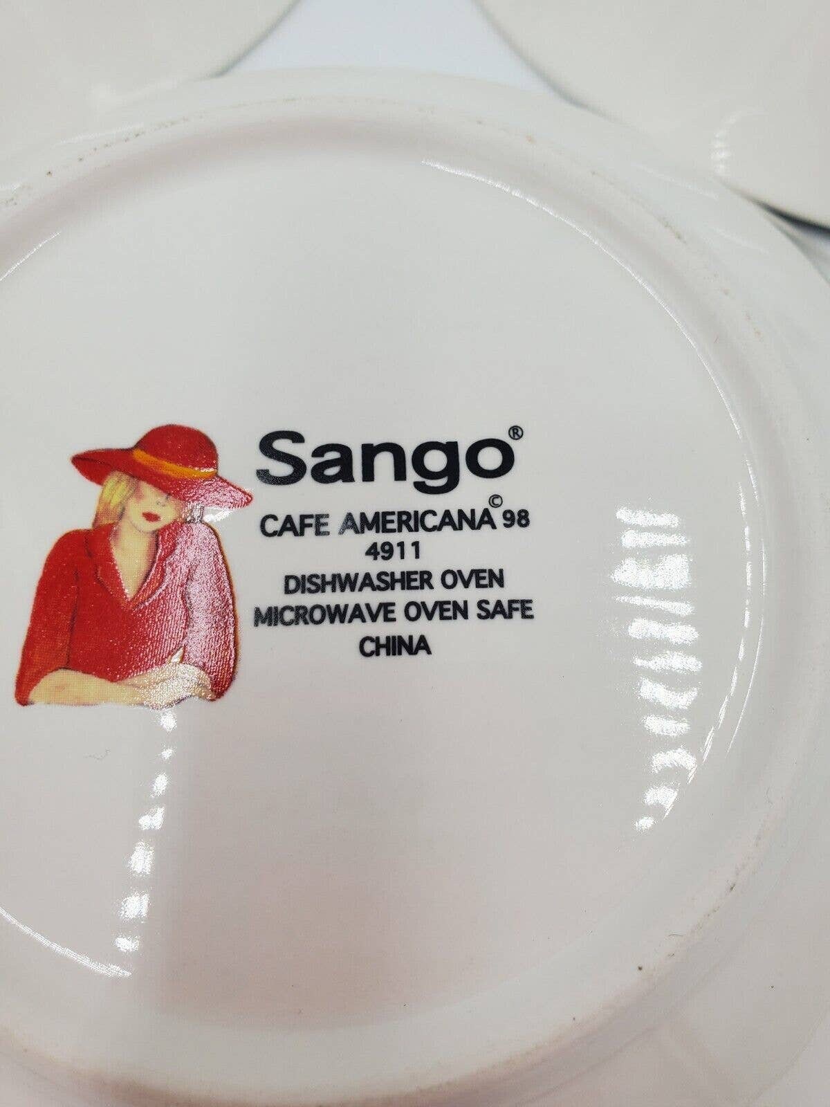 3 VTG Cafe Americana Sango Curved Oval Soup Cereal Bowls W Man Woman Martinis - Etsy