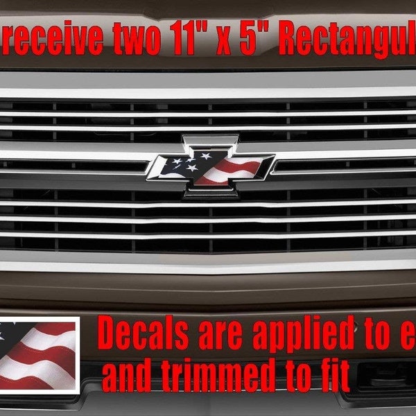 American Flag Chevy Bowtie Overlay - Etsy