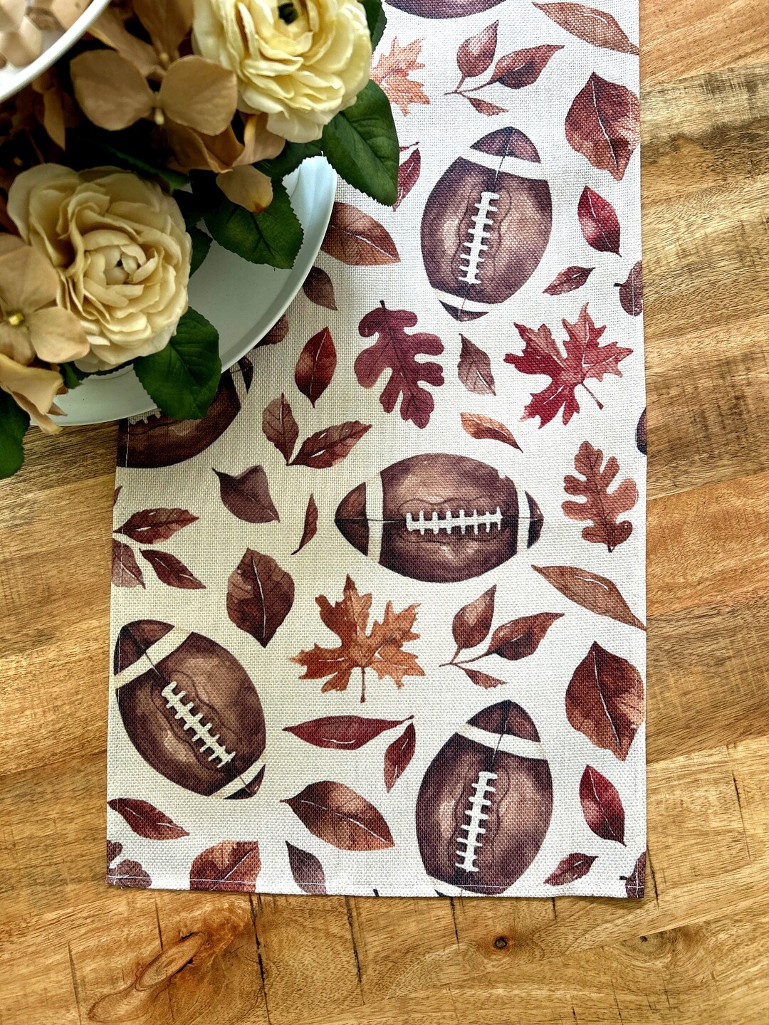 Football Table Runner Football Party Decor Table Runner Football Decor ...