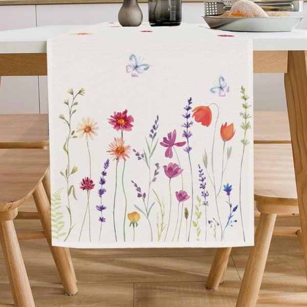 Spring Table Runner - Etsy
