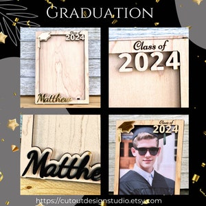 Personalized Graduation Frame, Graduation Photo Holder, Custom Gift for ...