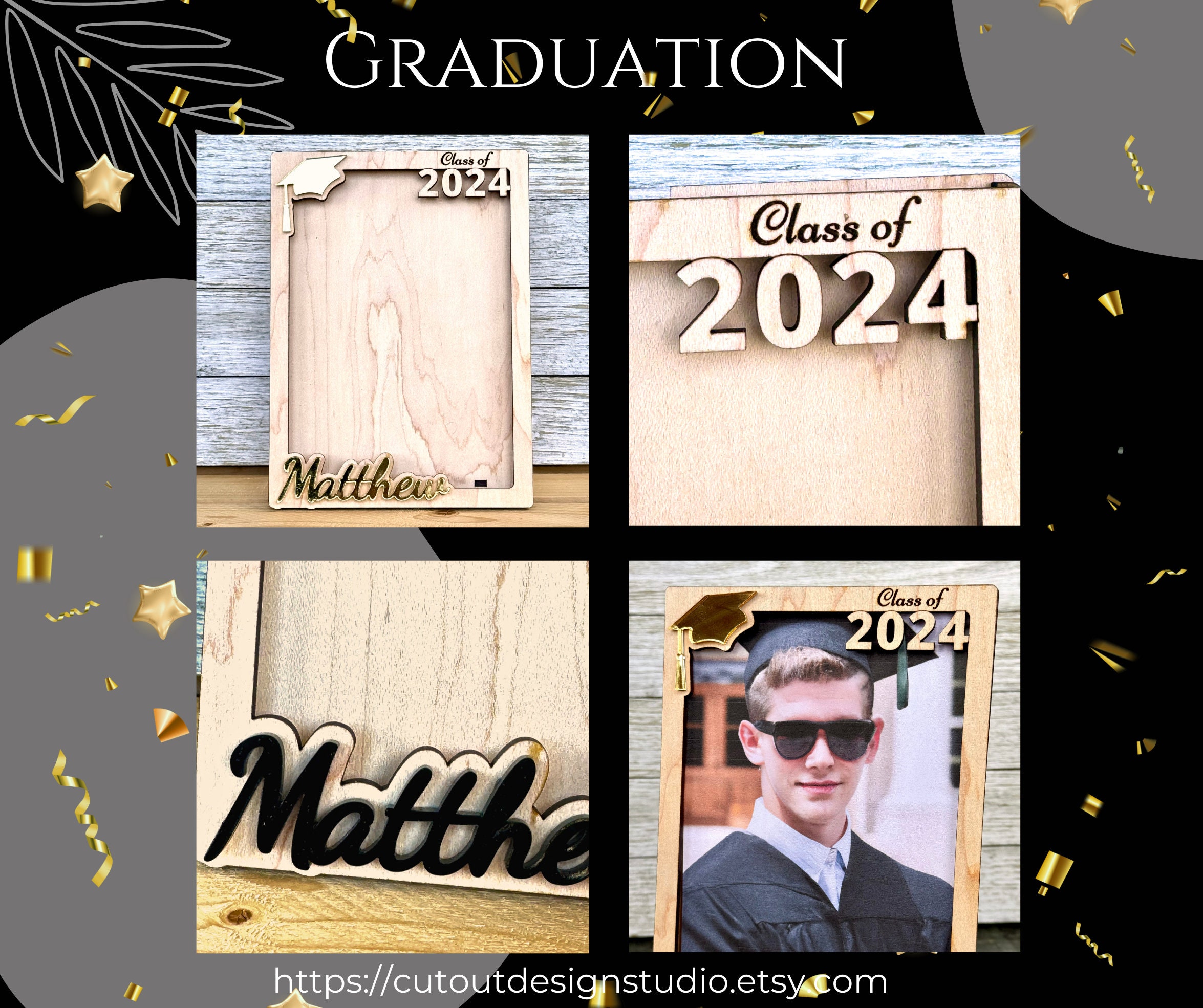 Personalized Graduation Frame, Graduation Photo Holder, Custom Gift for ...