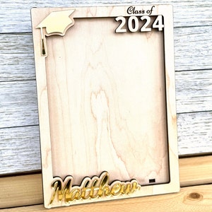 Personalized Graduation Frame, Graduation Photo Holder, Custom Gift for ...