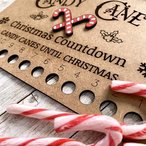 12 Days Christmas Countdown, Candy Cane Countdown, Advent Calendar ...