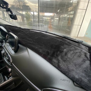 Pink Soft Furry Plush Car Dashboard Dash Protector Dash Mat Sun Cover ...