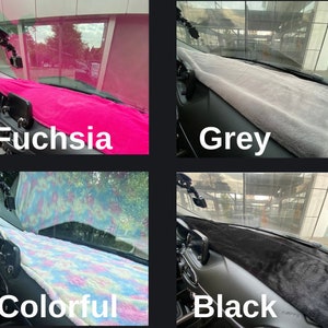 Soft Furry Plush Car Dashboard Dash Protector Dash Mat Sun Cover Pad ...