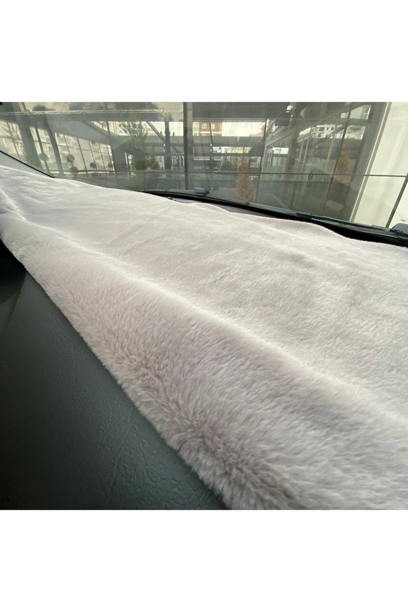 Leopard Soft Furry Plush Car Dashboard Dash Protector Dash Mat Sun ...