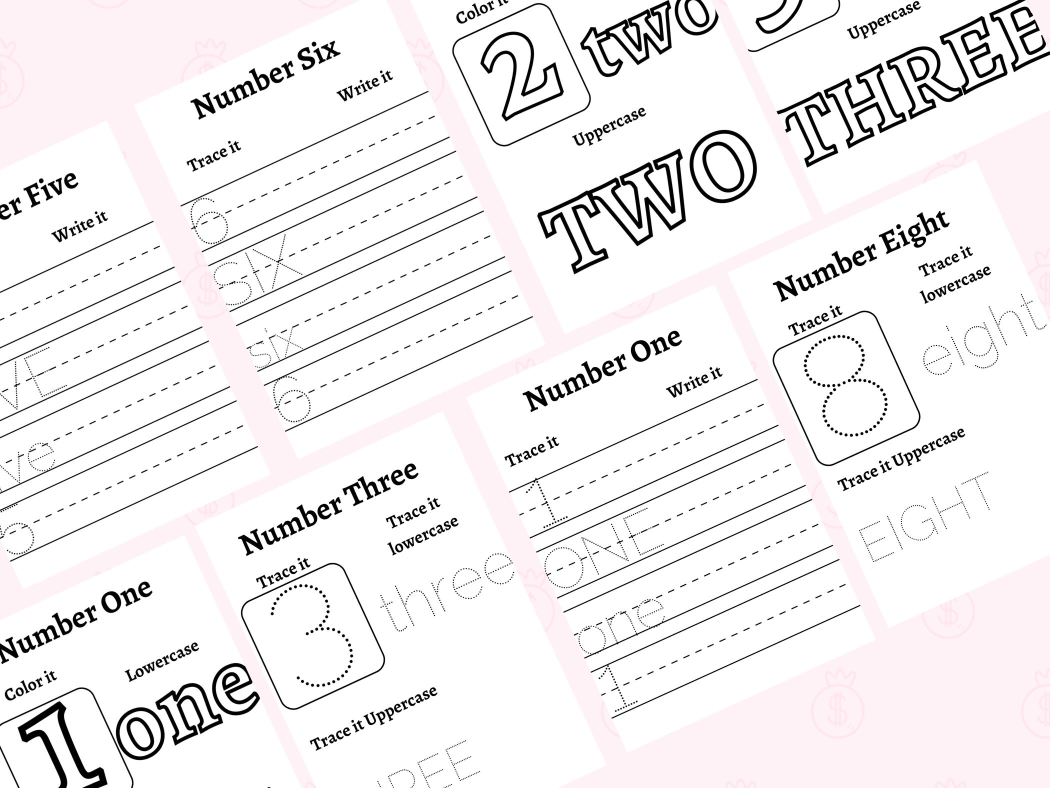 Preschool Worksheets L Number 1-10 Pages L Coloring Pages L Numbers ...