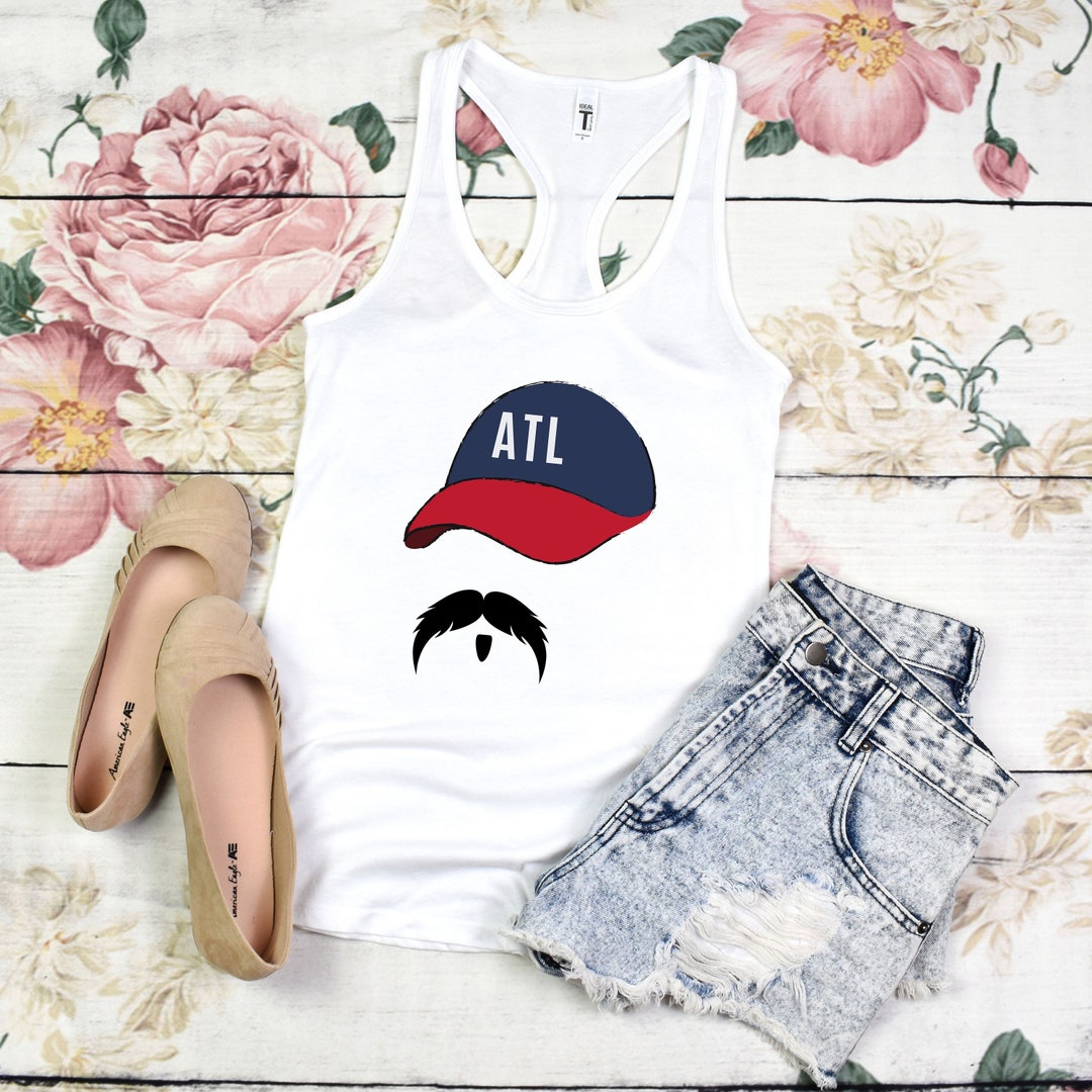 Spencer Strider ATL Mustache Atlanta Braves 99 Women's - Etsy