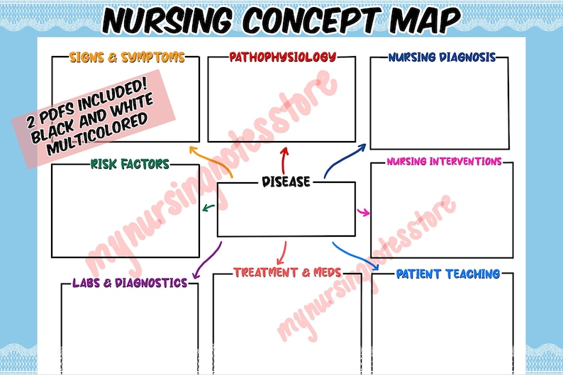 Nursing Concept Map - Etsy