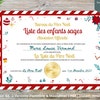 Letter to Santa Claus in French List of Gifts, List to Santa Claus ...
