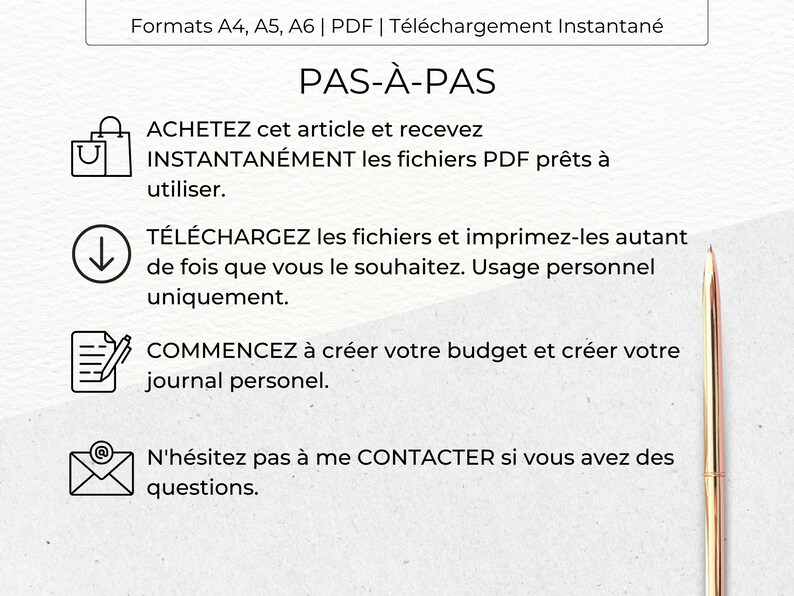 French MONTHLY BUDGET Sheet Minimalist Design Printable - Etsy