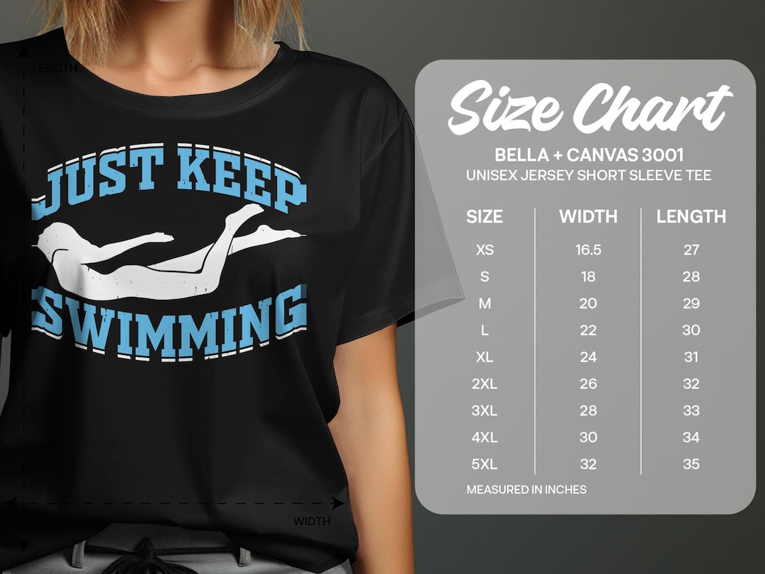 Just Keep Swimming T-shirt, Motivational Swimmer Shirt, Swimming Lovers ...