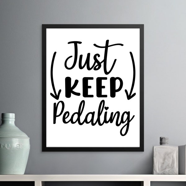 Keep Pedaling - Etsy