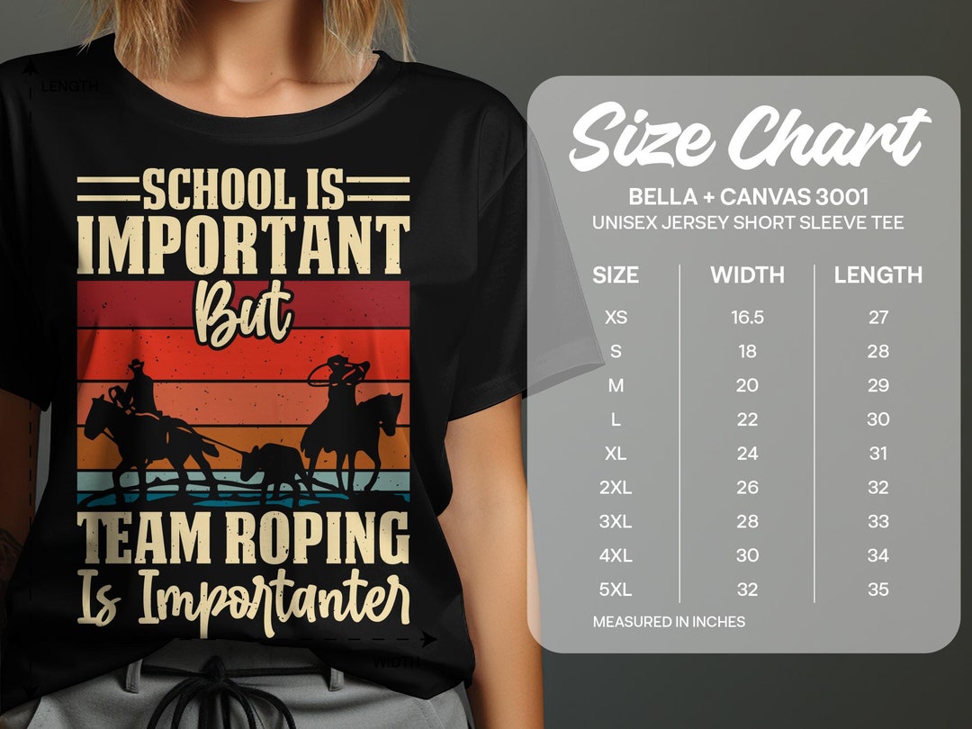 School is Important but Team Roping is Importanter Graphic Tshirt ...