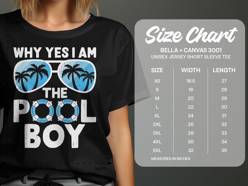 Why Yes I Am the Pool Boy T-shirt, Funny Swimming Lover Gift, Unisex ...