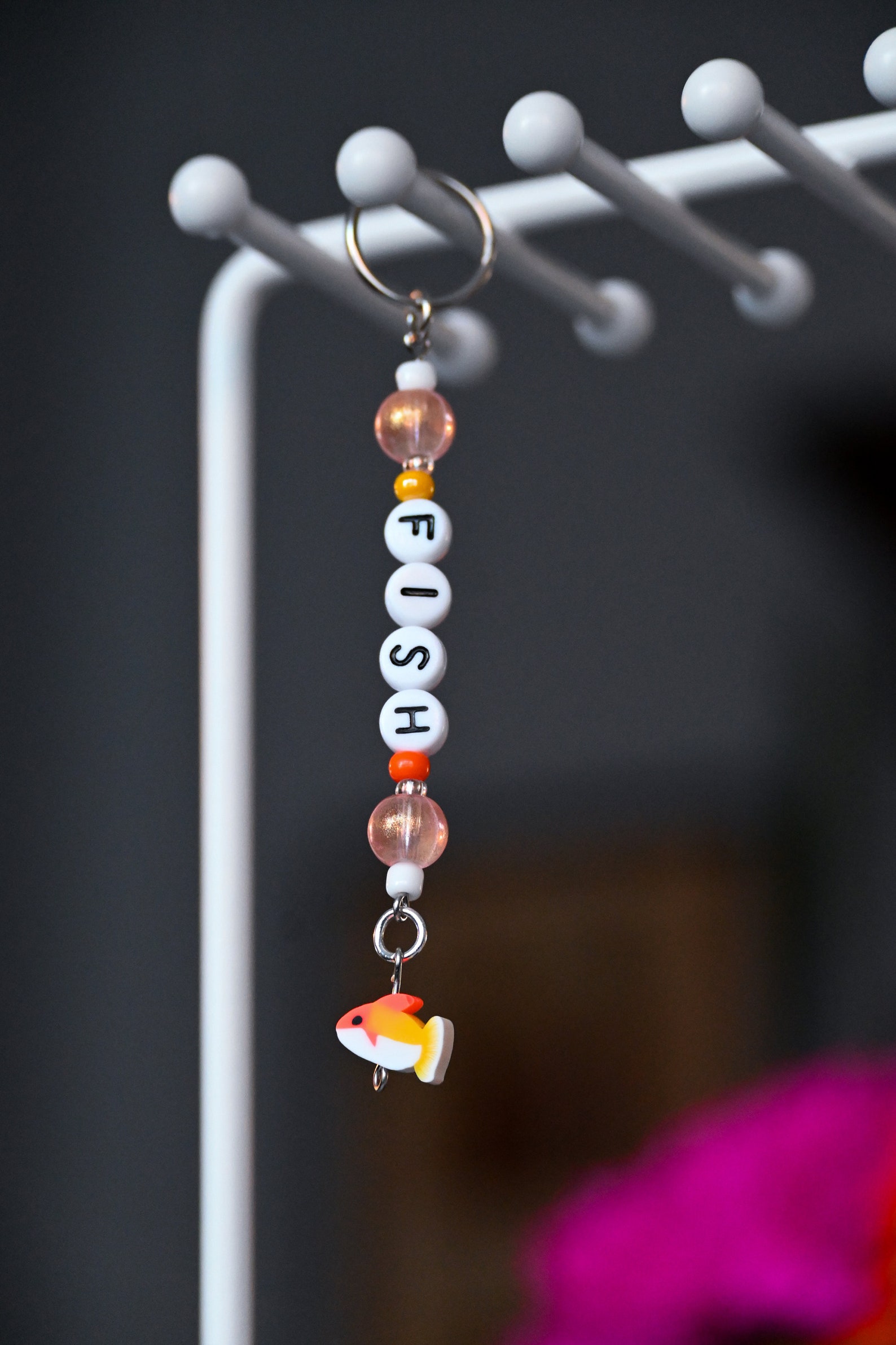Beaded Fish Keychain/phone Charm - Etsy
