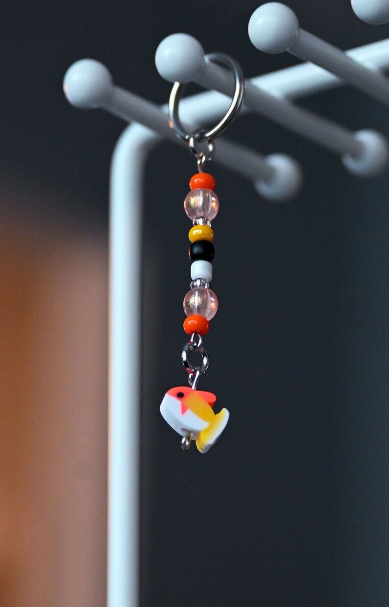 Beaded Fish Keychain/phone Charm - Etsy