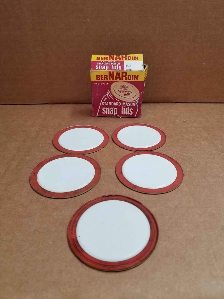 Vintage Mason Jar Snap Lids - Etsy