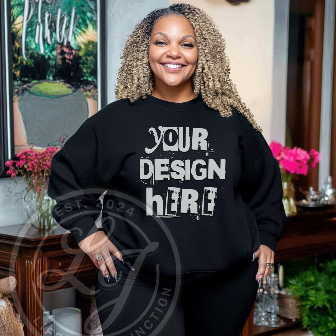 Plus Size Female Mockup Plus Size African American Mockup, Diverse ...
