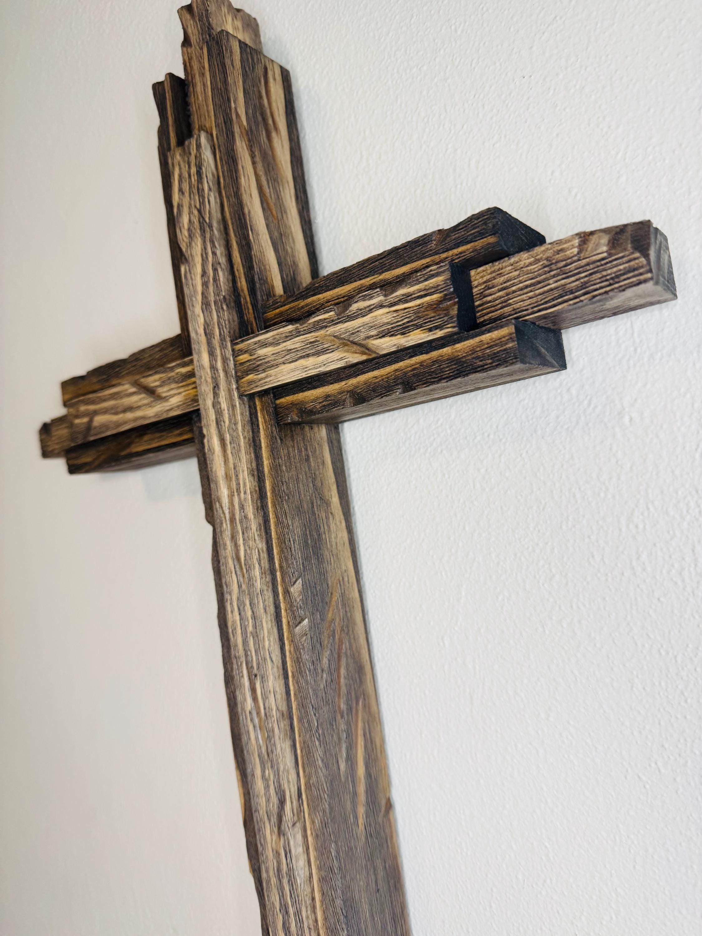 Rustic Reclaimed Wood Cross - Etsy