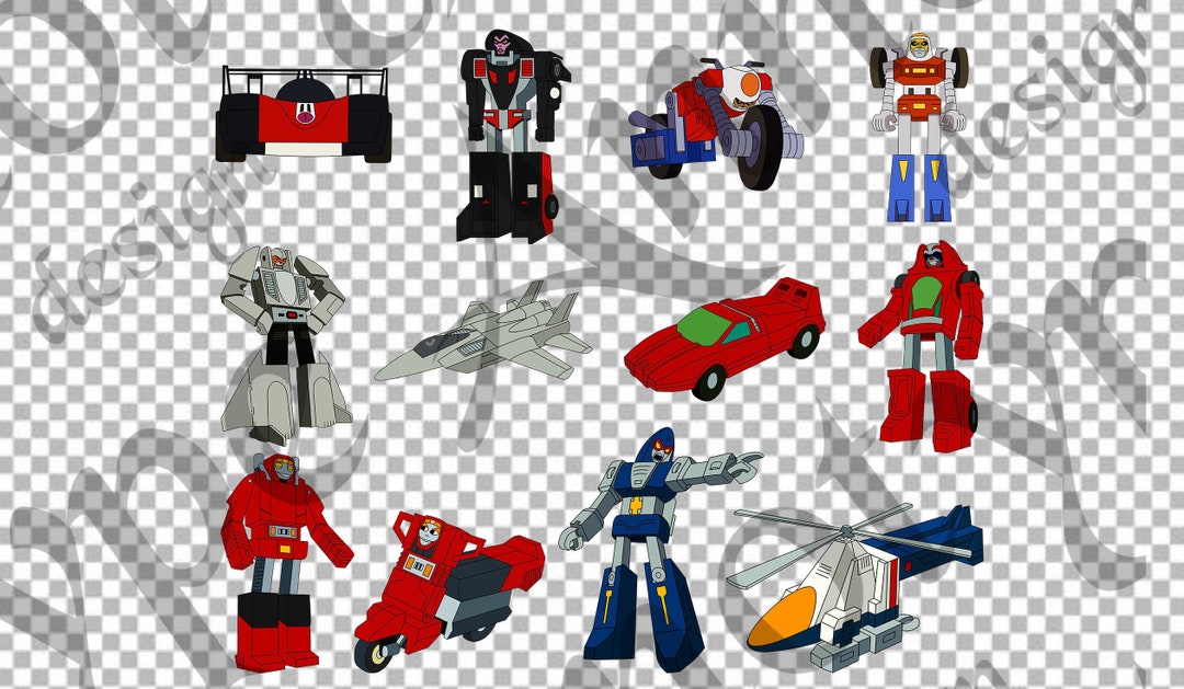 Gobots 80s Cartoon Vector SVG Image X12 Pack - Etsy