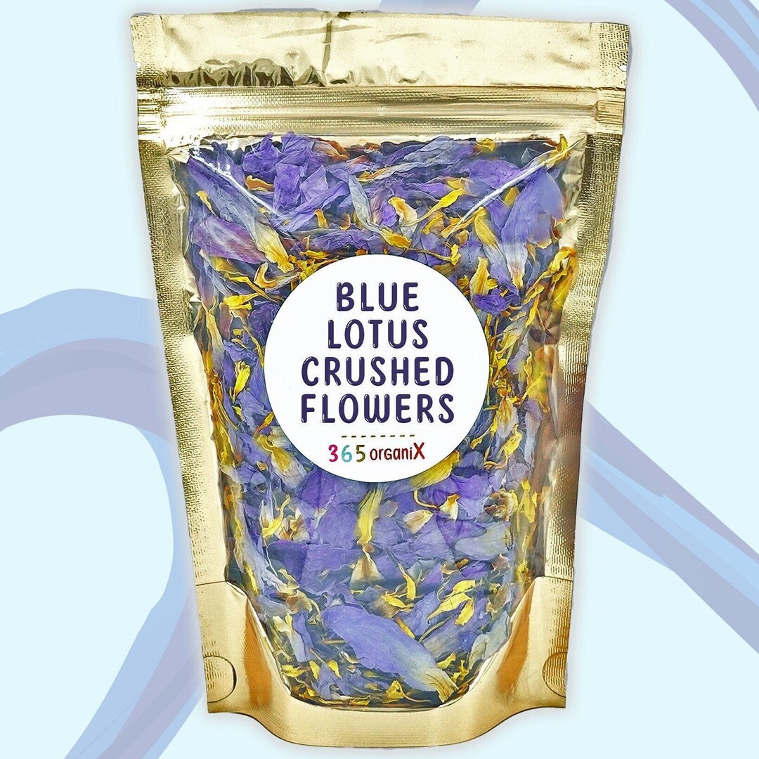 Crushed Dried Nymphaea Caerulea Organic Egyptian Blue Lotus Flowers Tea ...