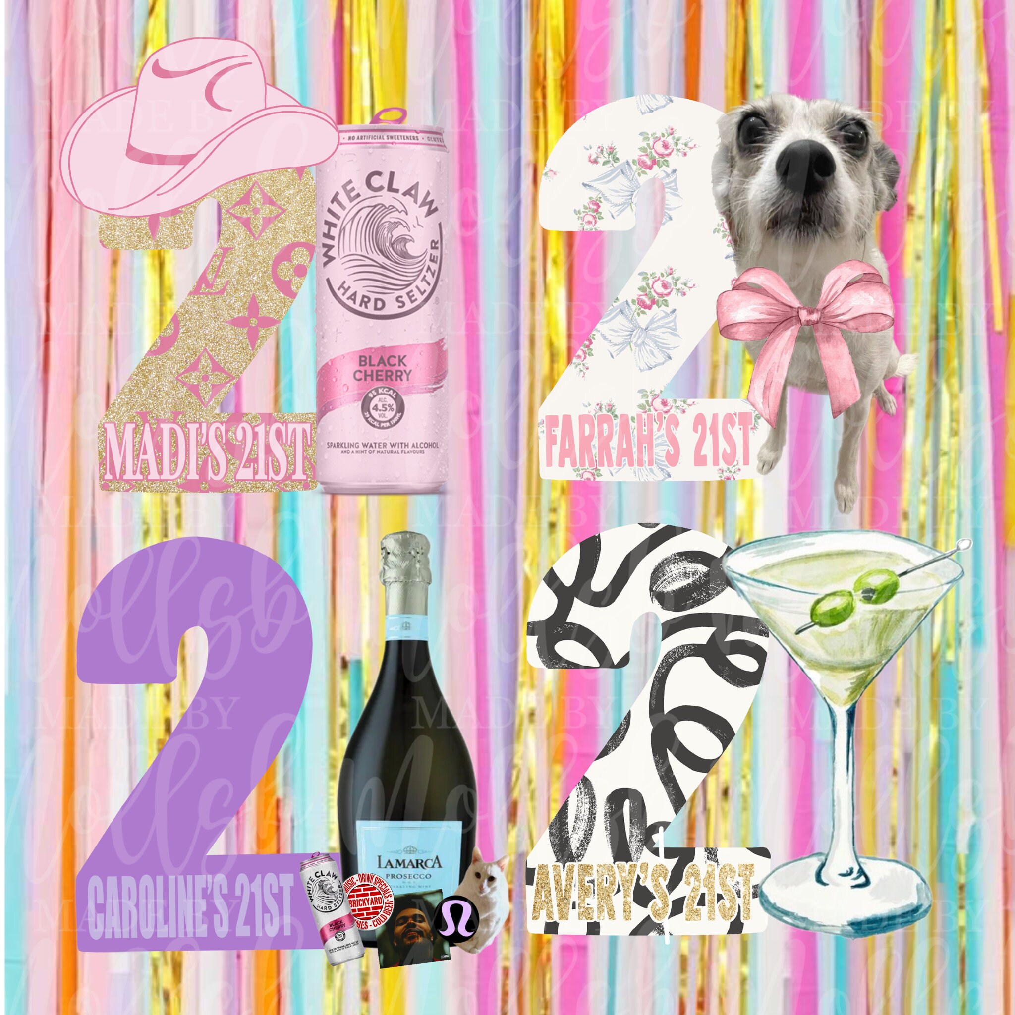 21st Birthday Sign TEMPLATE - Etsy