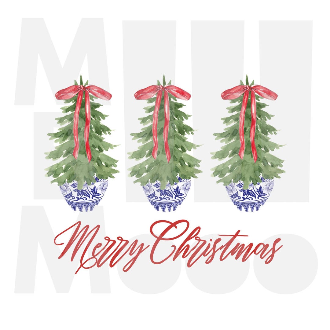 Merry Christmas Grand Millennial PNG - Etsy