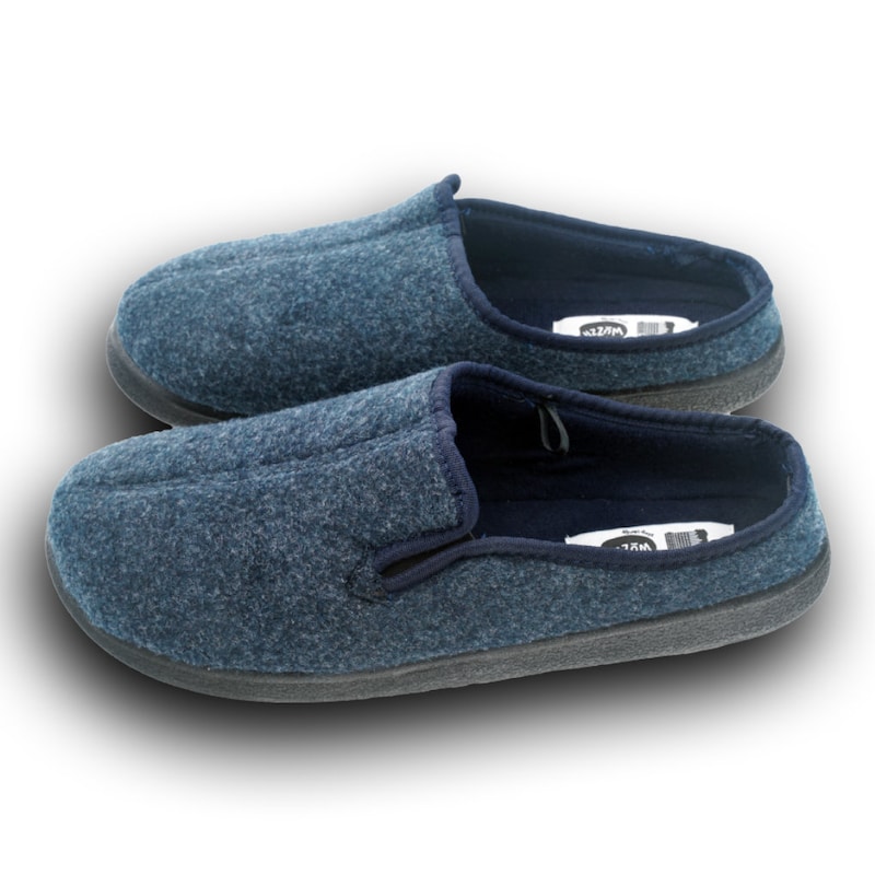 Men Navy House Slippers - Etsy