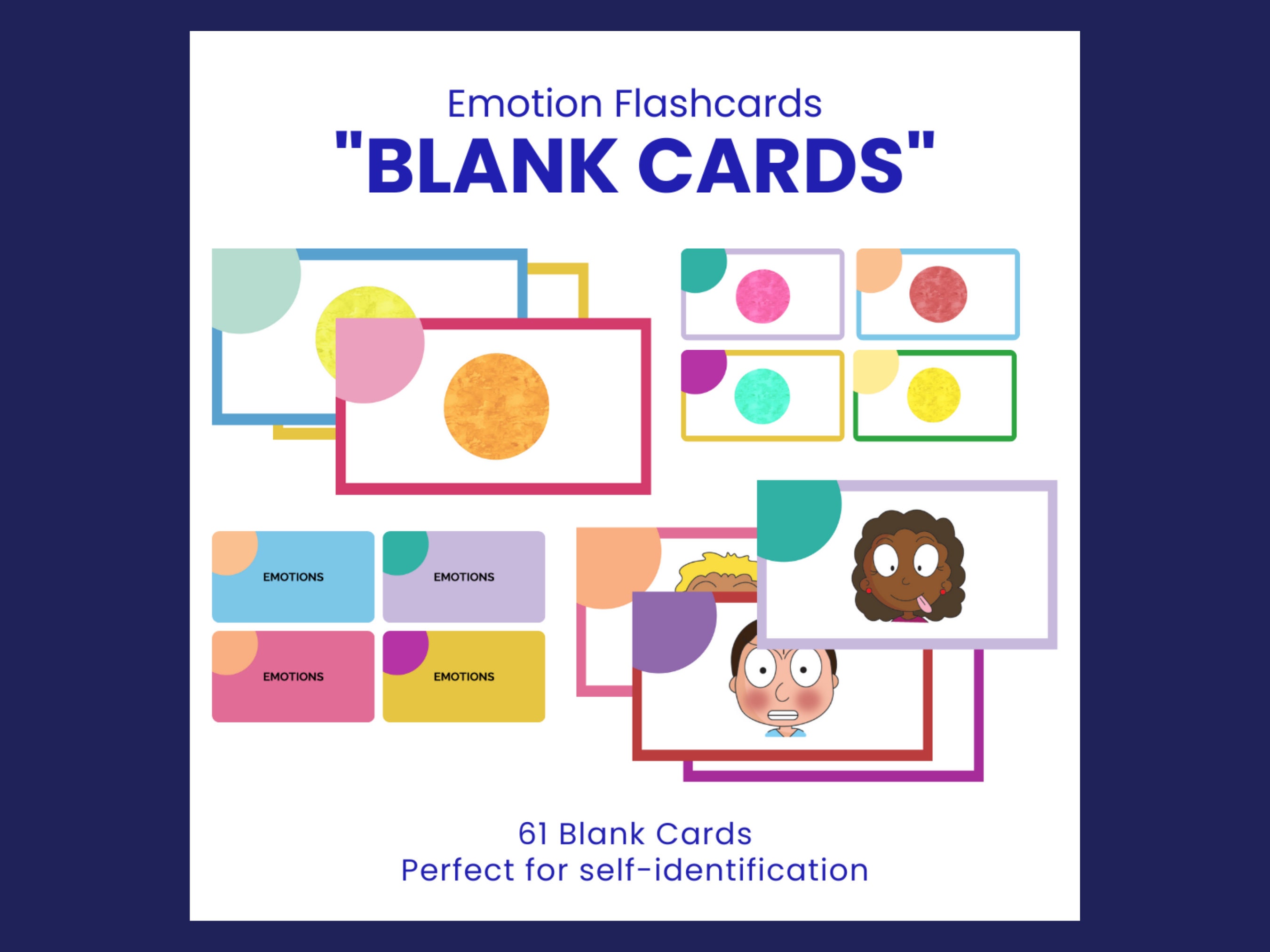 Emotion Flashcards ---- Feeling Cards | Play Therapy | Social Emotional ...