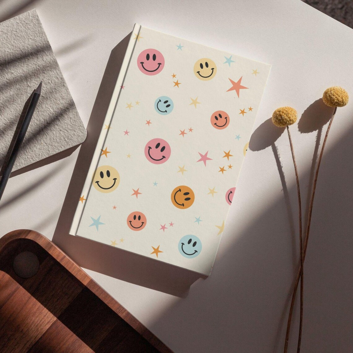 Retro Digital Paper, Smiley Digital Paper, Retro Scrapbook Paper, Retro ...