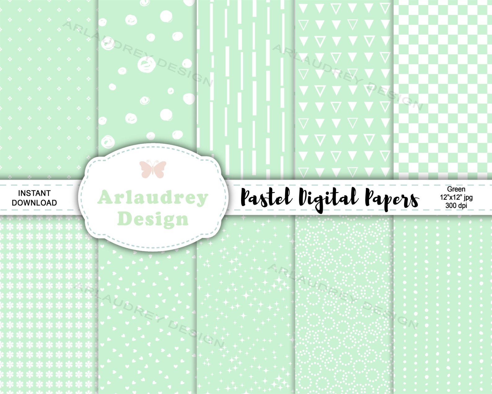 100 Seamless Pastel Digital Papers, Pastel Patterns, Scrapbook Paper ...