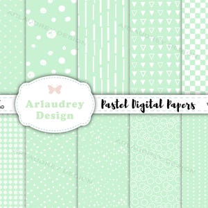 100 Seamless Pastel Digital Papers, Pastel Patterns, Scrapbook Paper ...