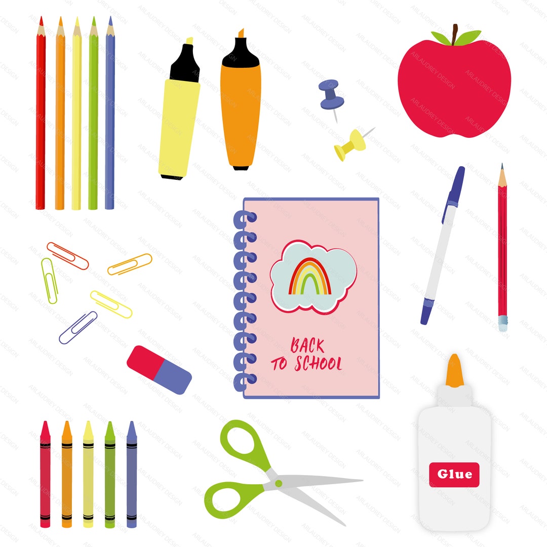 Back to School, School Clipart, School Supplies, School, Printable ...
