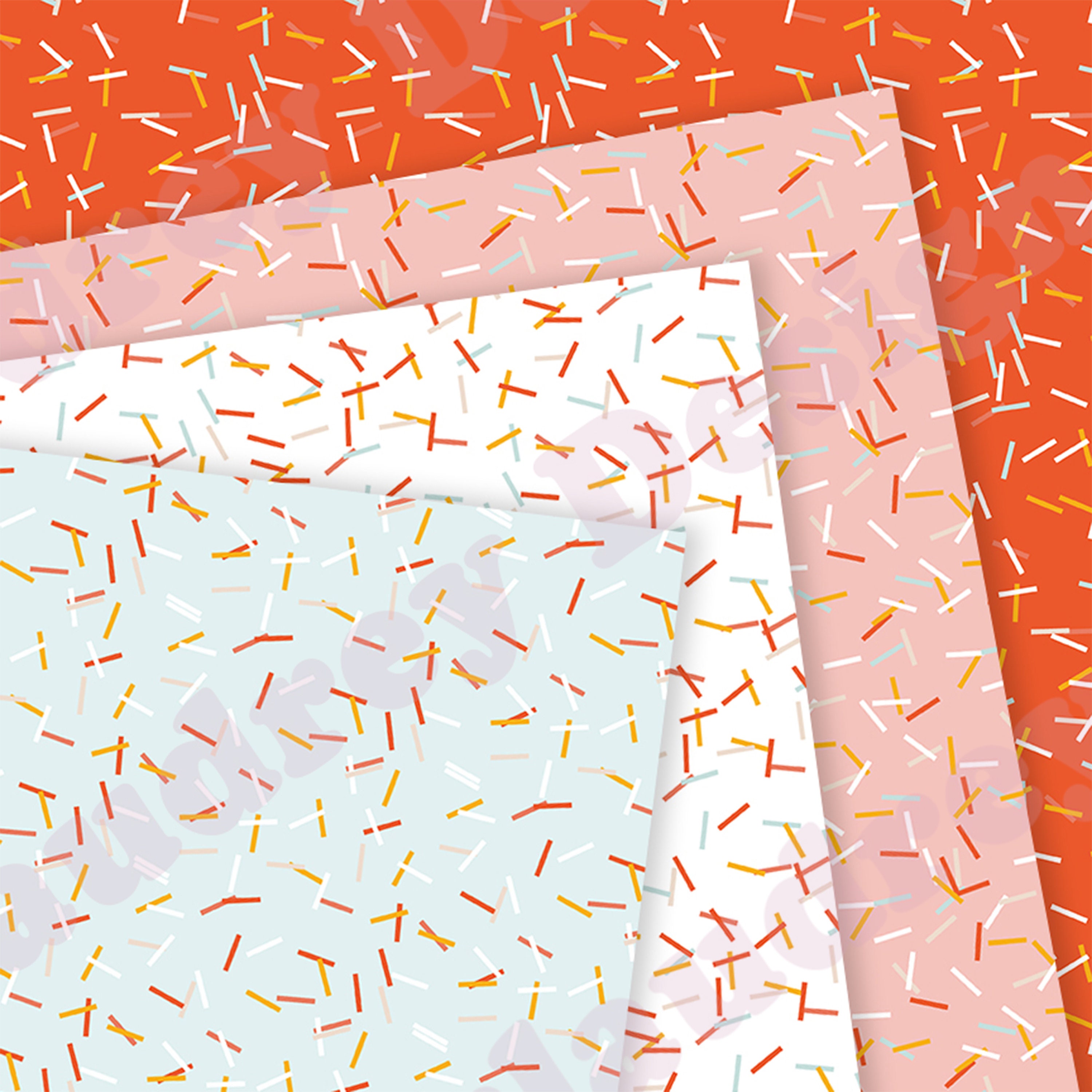 Sprinkle Digital Papers Reto Colour Sprinkles 10 Digital - Etsy