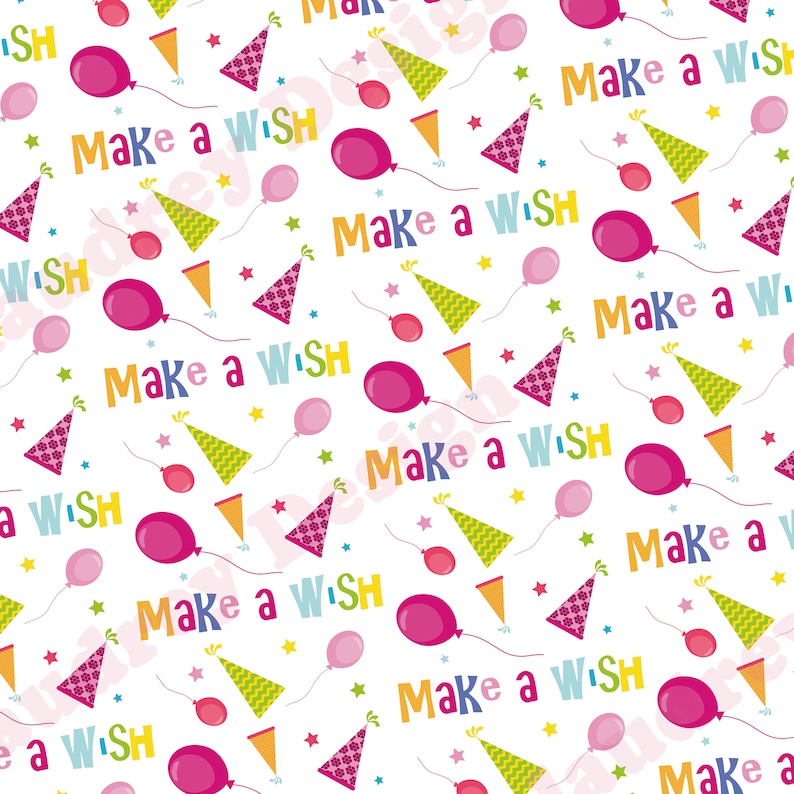 Happy Birthday Digital Paper, Birthday Patterns, Birthday Party Digital ...