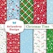 Christmas Digital Papers, Christmas Scrapbook Paper, Christmas ...